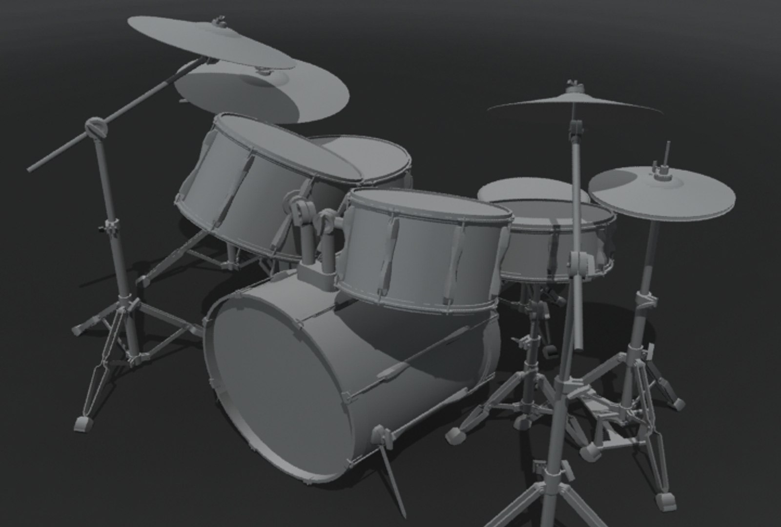 3d Drum Kit Model