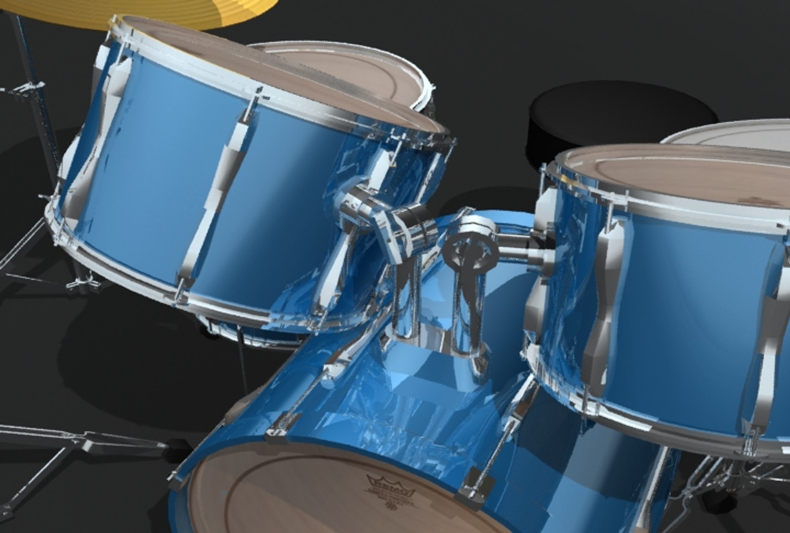 3d Drum Kit Model