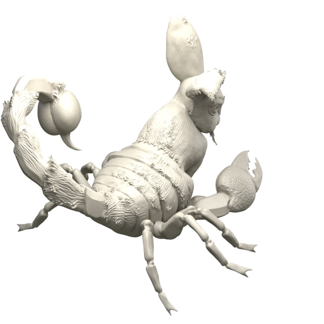 rabbit scorpion obj free