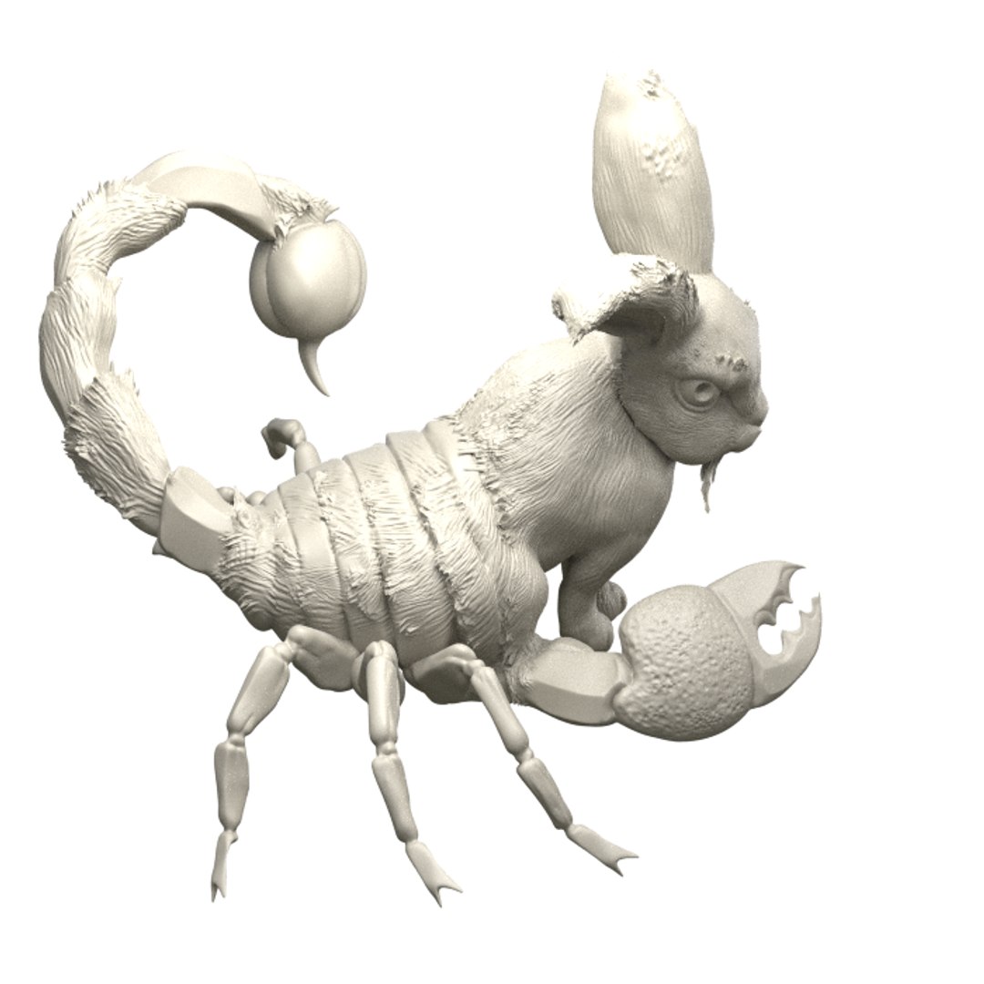 rabbit scorpion obj free
