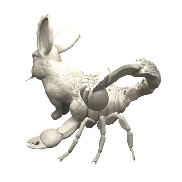 rabbit scorpion obj free