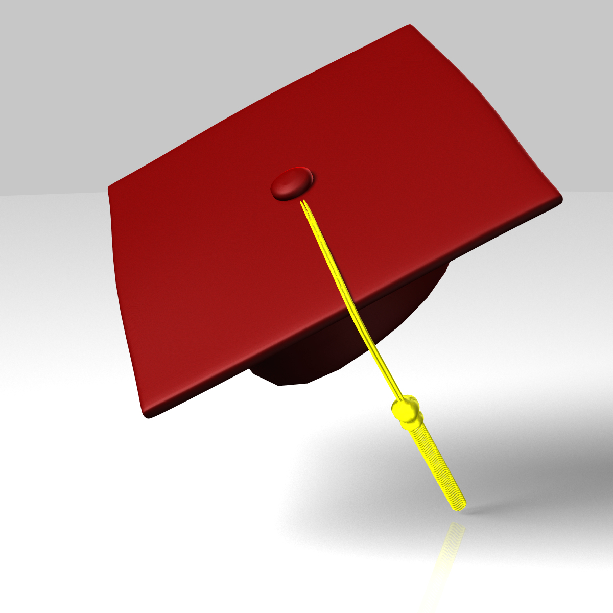 3d graduation cap model