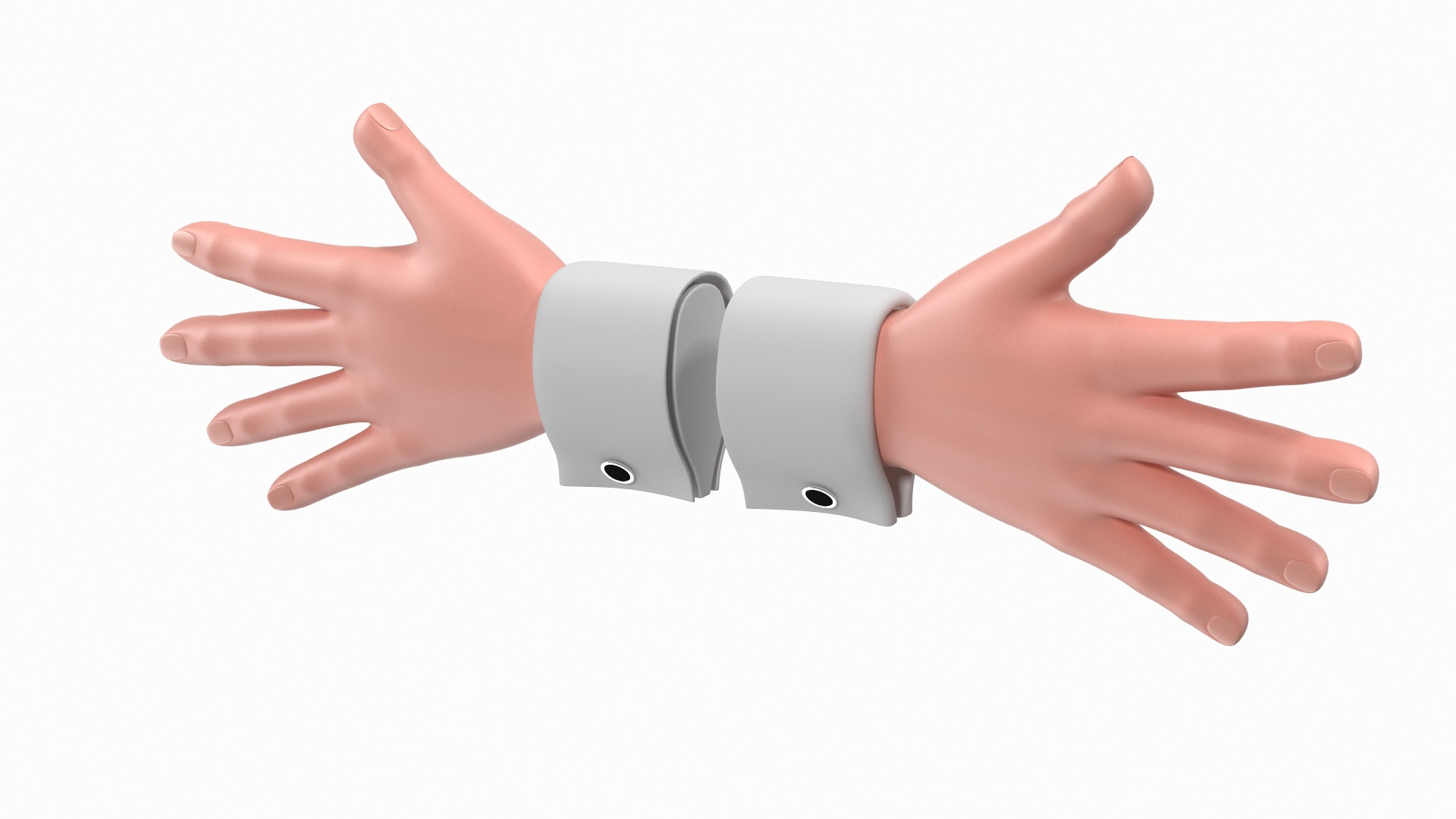 3D Cartoon Man Hands - TurboSquid 1516062