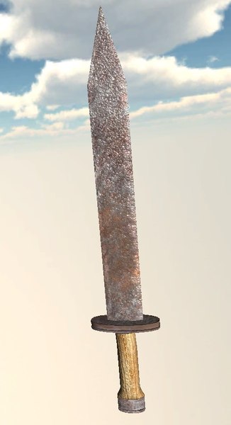 3ds max rusty sword