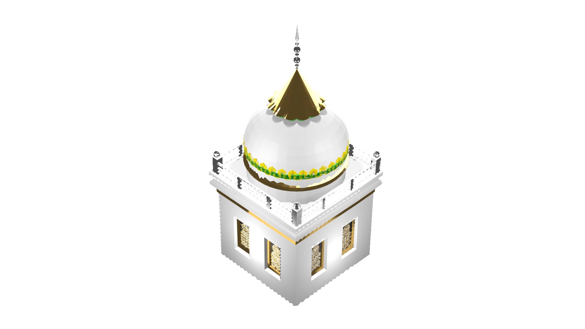 Mosque Dome 3D Model - TurboSquid 1728671