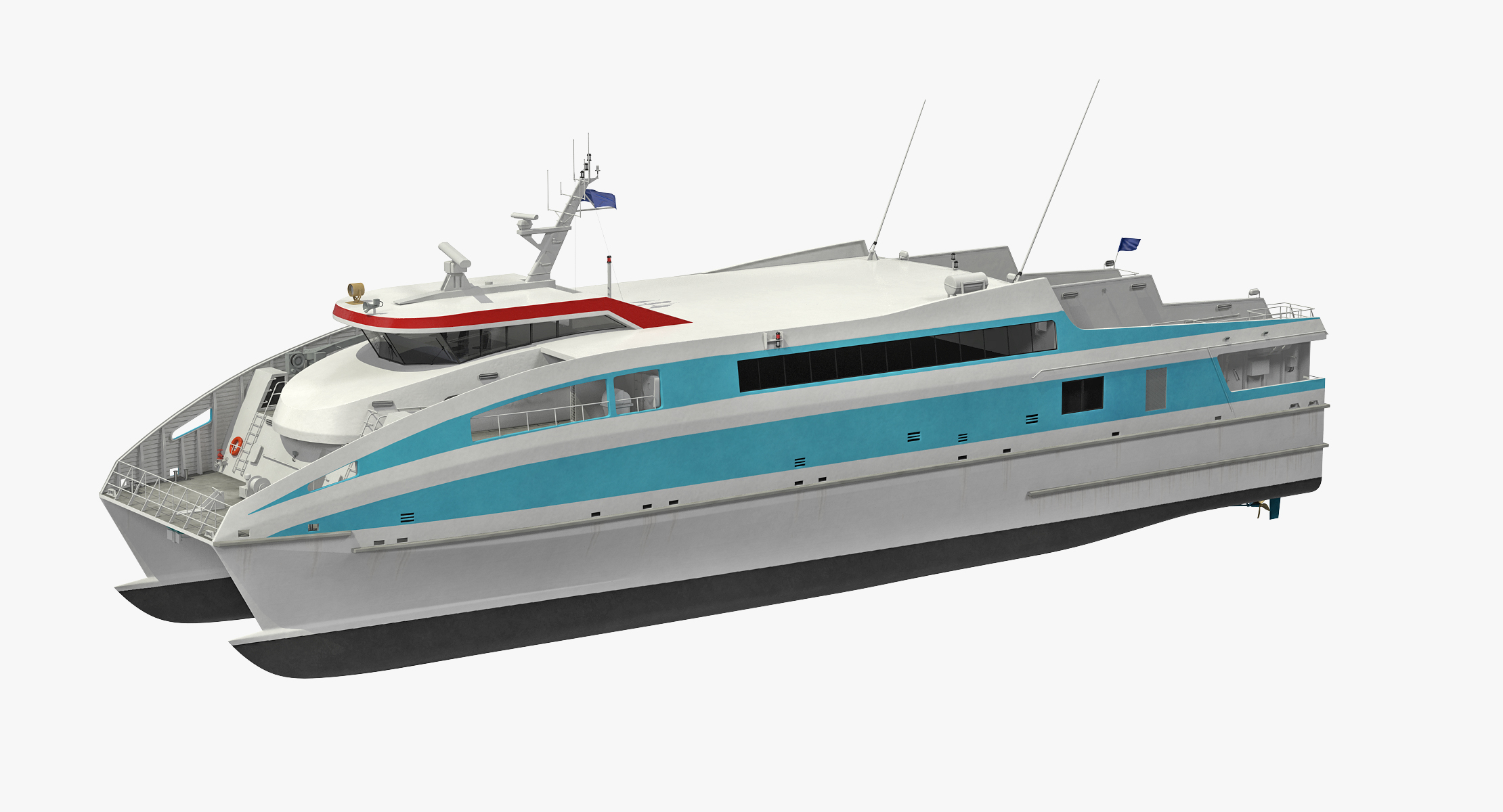 3D ferry catamaran generic rigged model - TurboSquid 1390256