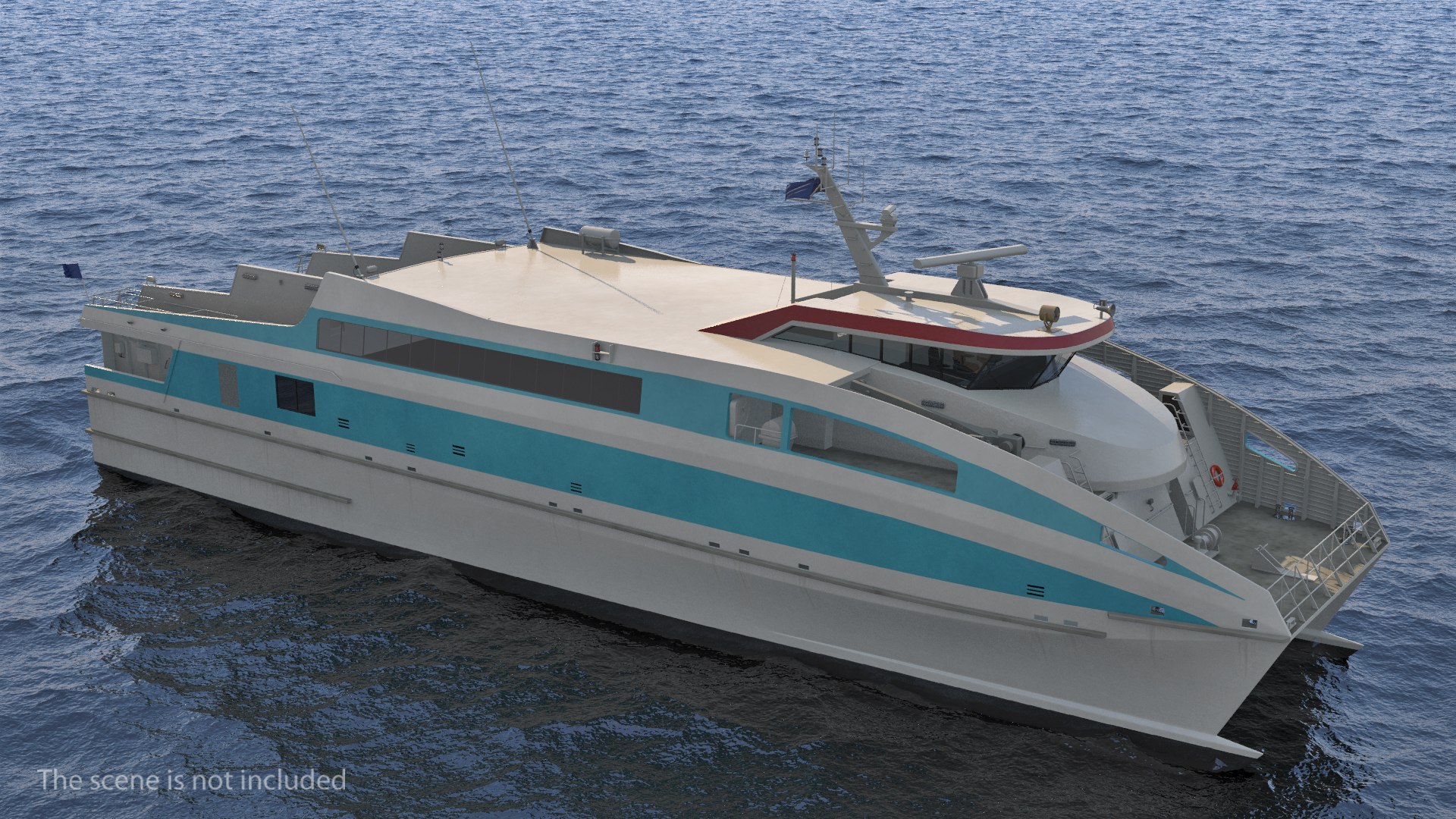 3D ferry catamaran generic rigged model - TurboSquid 1390256