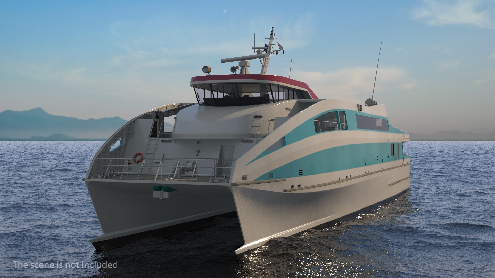 3D ferry catamaran generic rigged model - TurboSquid 1390256