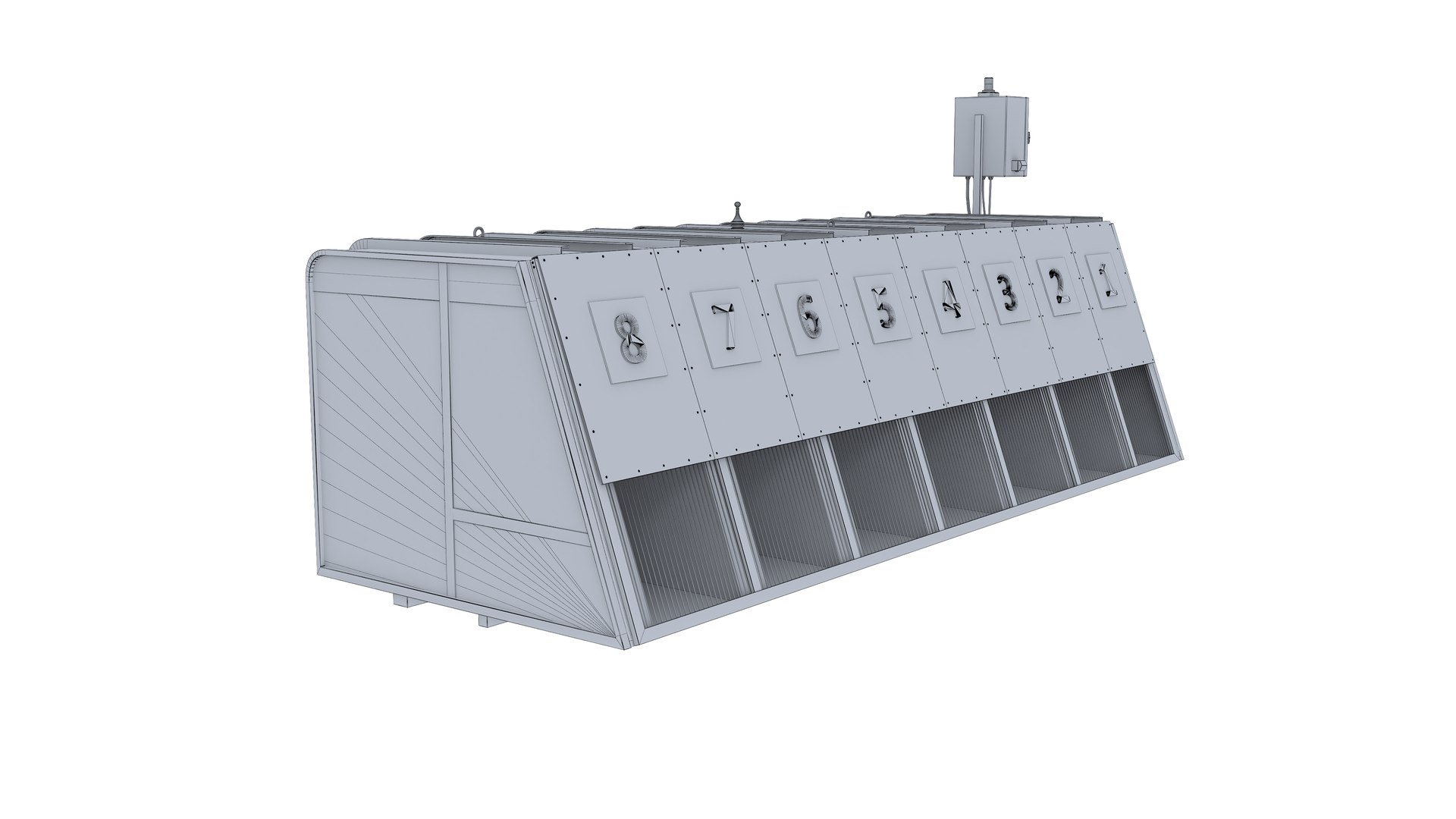 Greyhound Racing Starting Boxes 3D Model - TurboSquid 2221596