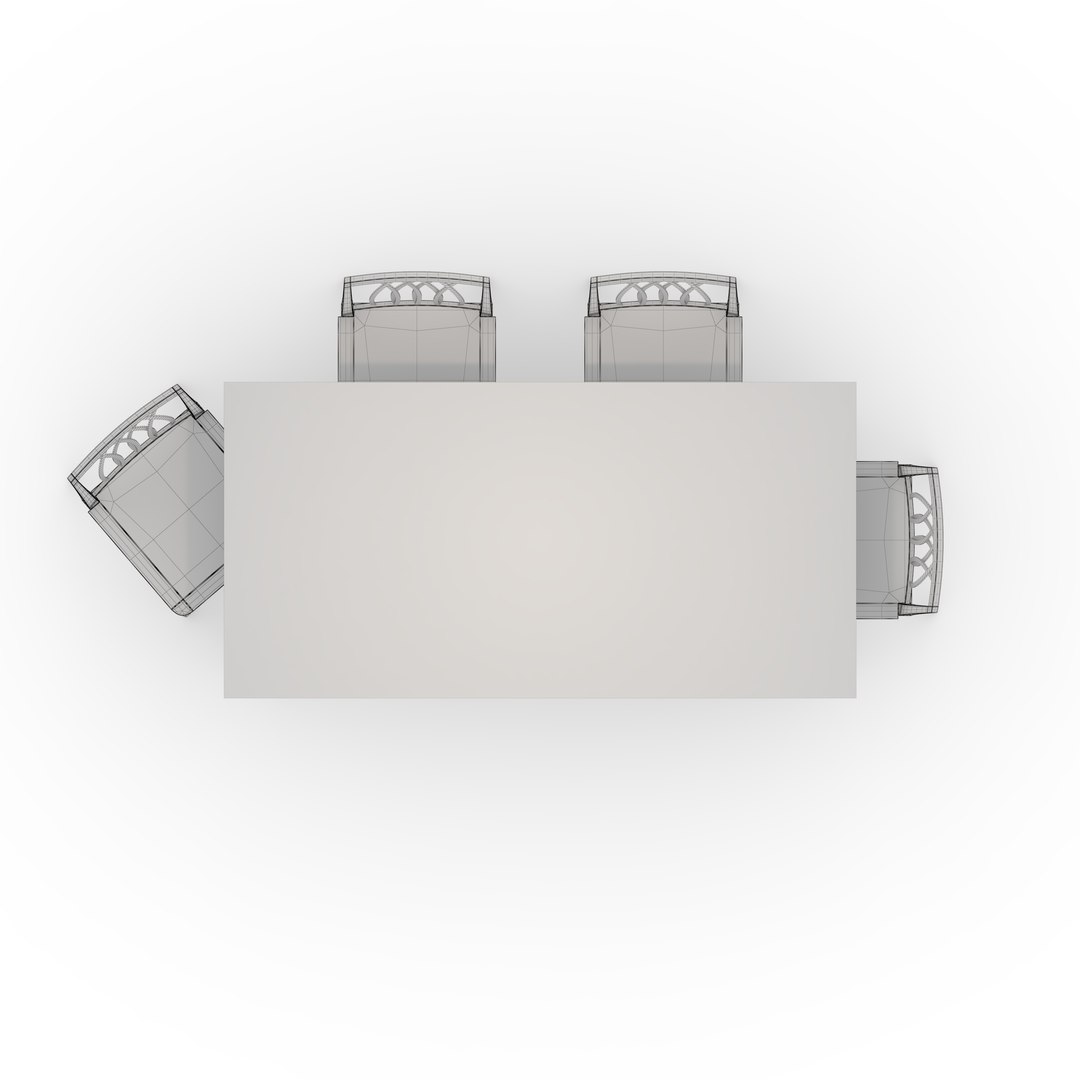 3D Dining Set 4 - TurboSquid 2334941