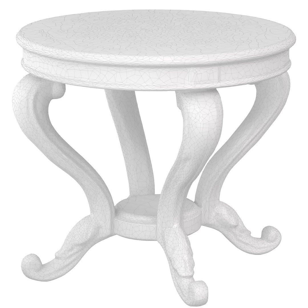 3D Wooden Round Side Rustic Coffee Table Stand French Country 3D Model Model - TurboSquid 2516571