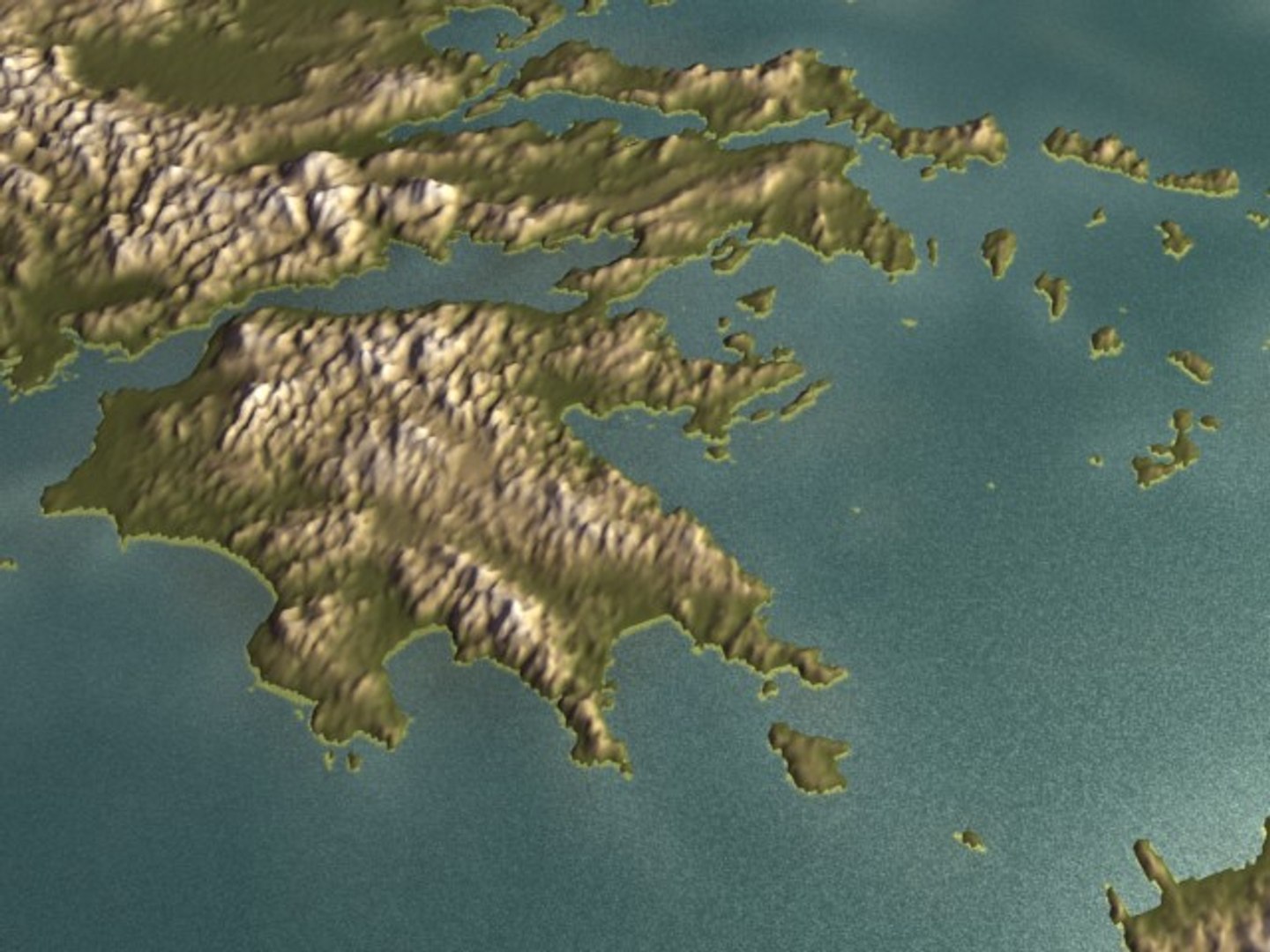 Relief Greece 3d Model