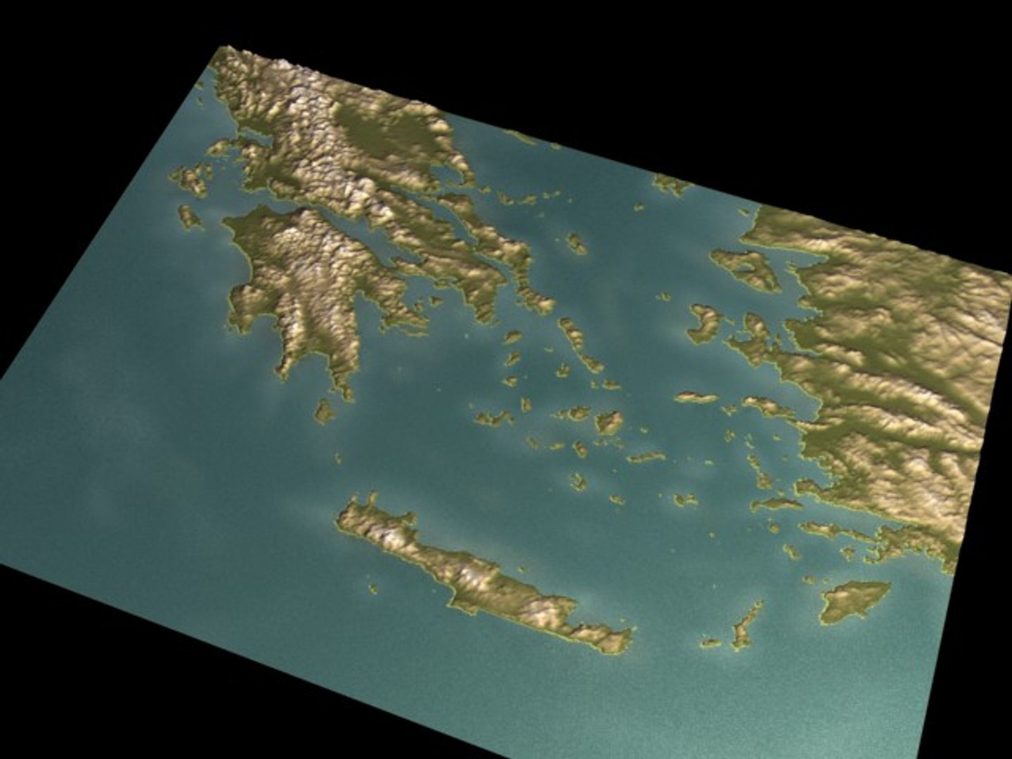 Relief Greece 3d Model