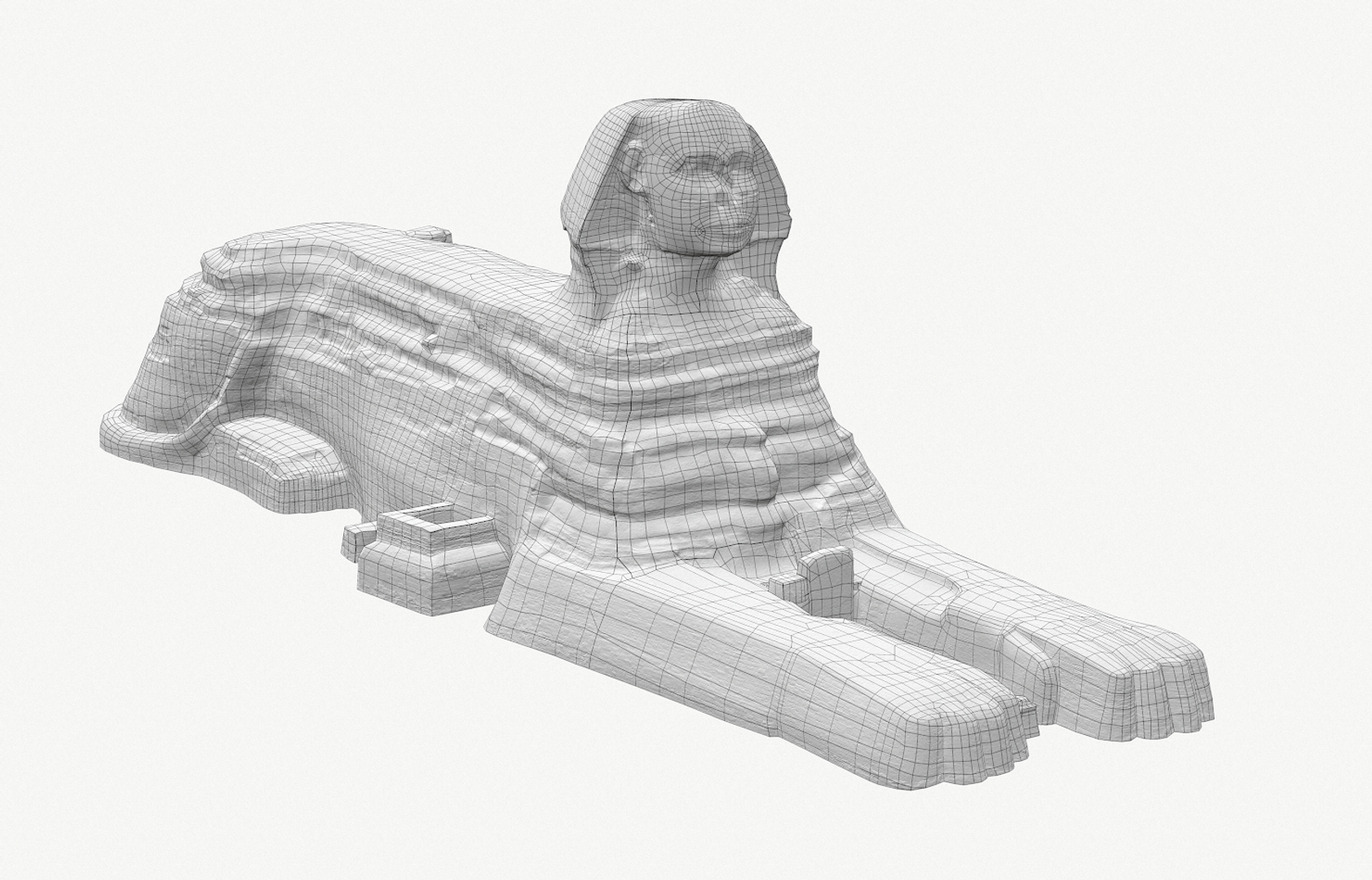 Great sphinx giza scan 3D model - TurboSquid 1302443