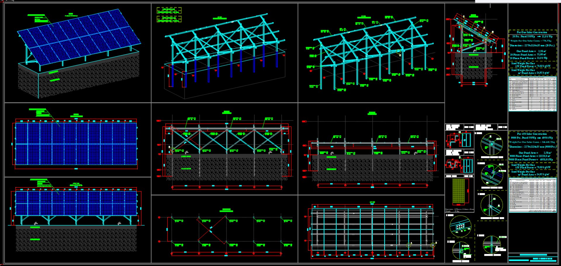 5 MW Solar Project Type 5 3D Model - TurboSquid 2198297