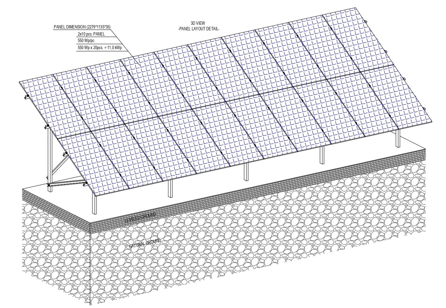 5 MW Solar Project Type 5 3D Model - TurboSquid 2198297