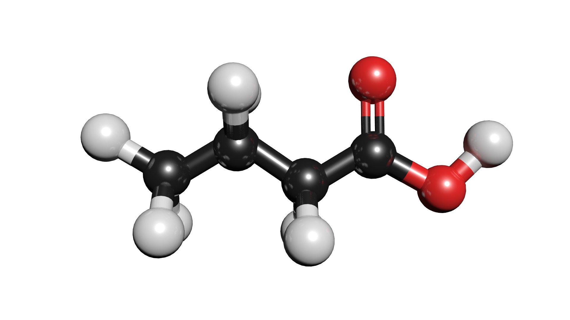 3D C4h8o2 Butyric Acid Model - TurboSquid 1423470