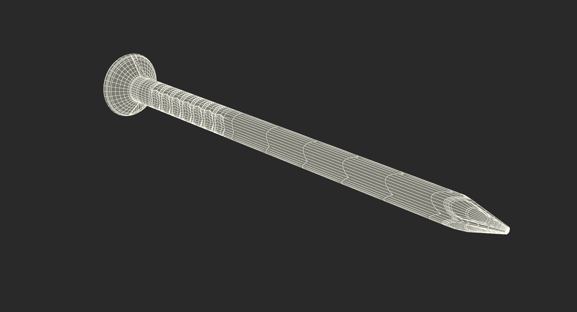 3D steel nail - TurboSquid 1235674