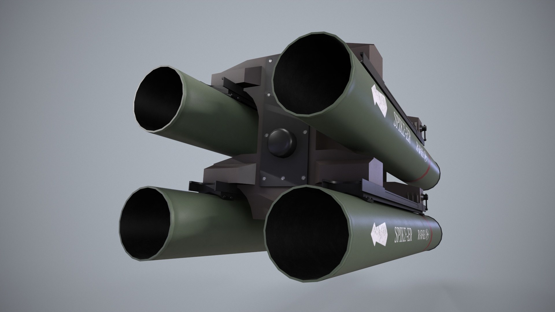 Launcher Spike ER With Missile 3D Model - TurboSquid 2221658