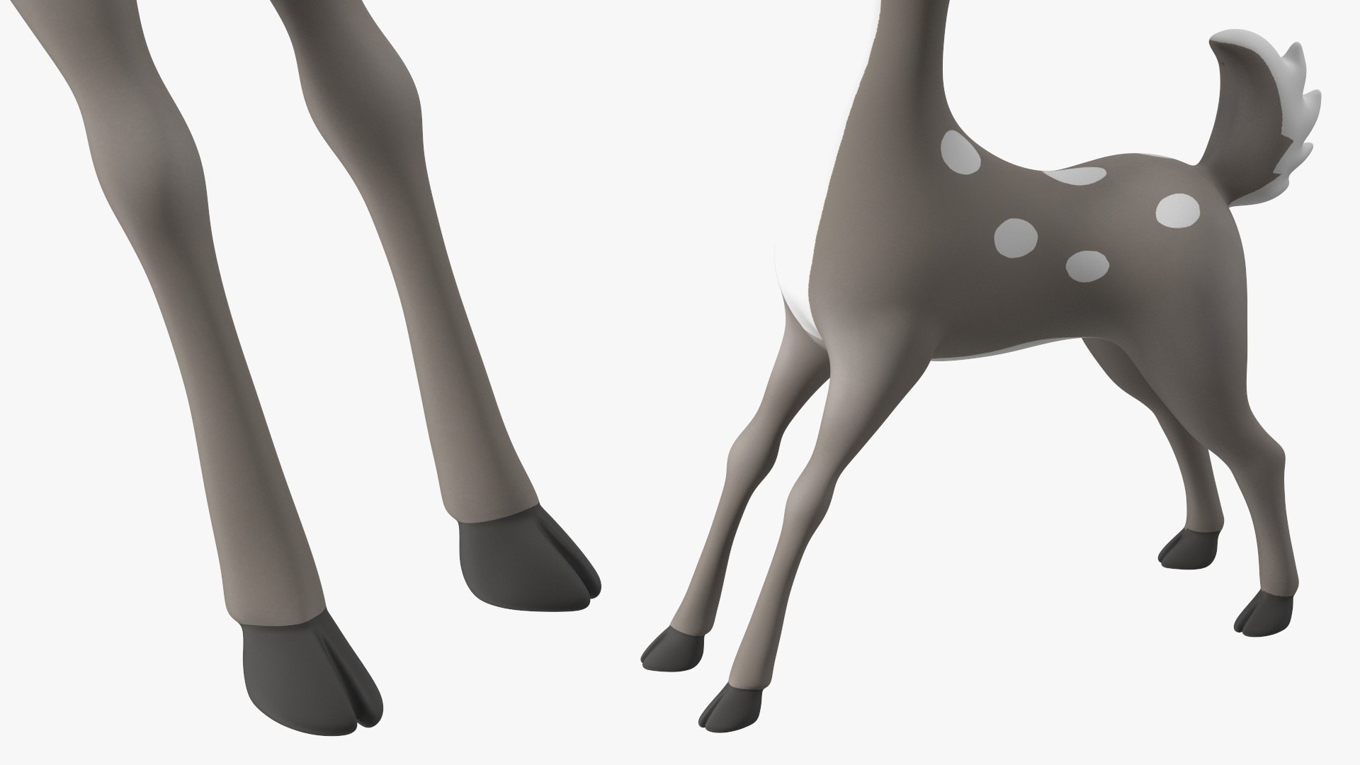 Grey Cartoon Reindeer 3D Model - TurboSquid 2094509