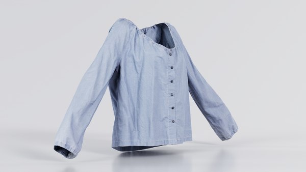 modelo 3d Camisa con atuendo de harapos de vagabundo remasterizada ...