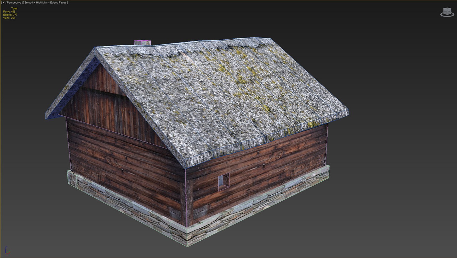 3d model of traditional games houses