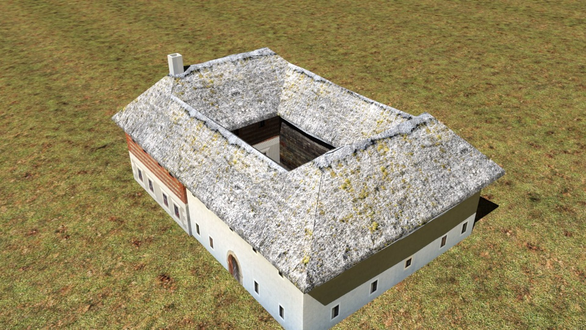 3d model of traditional games houses