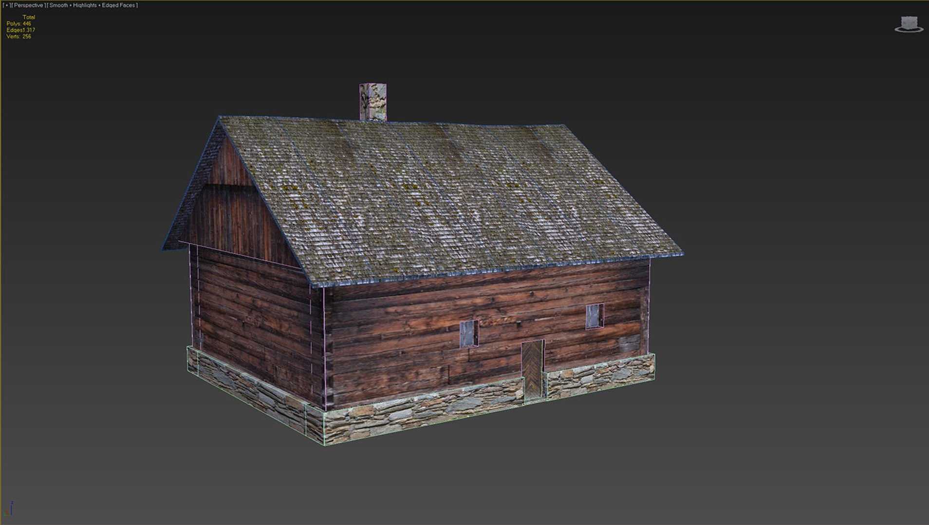 3d model of traditional games houses