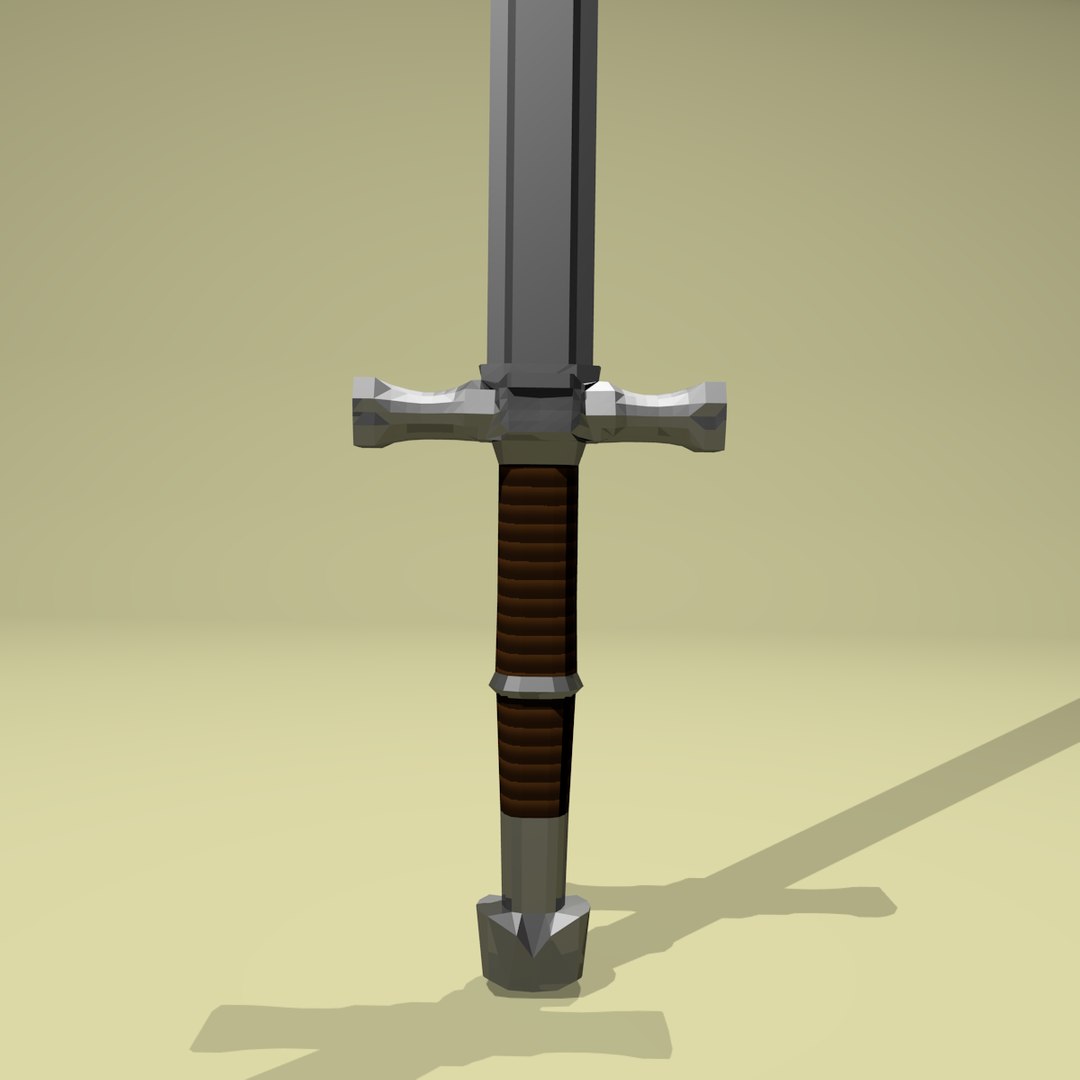 3d two-handed sword