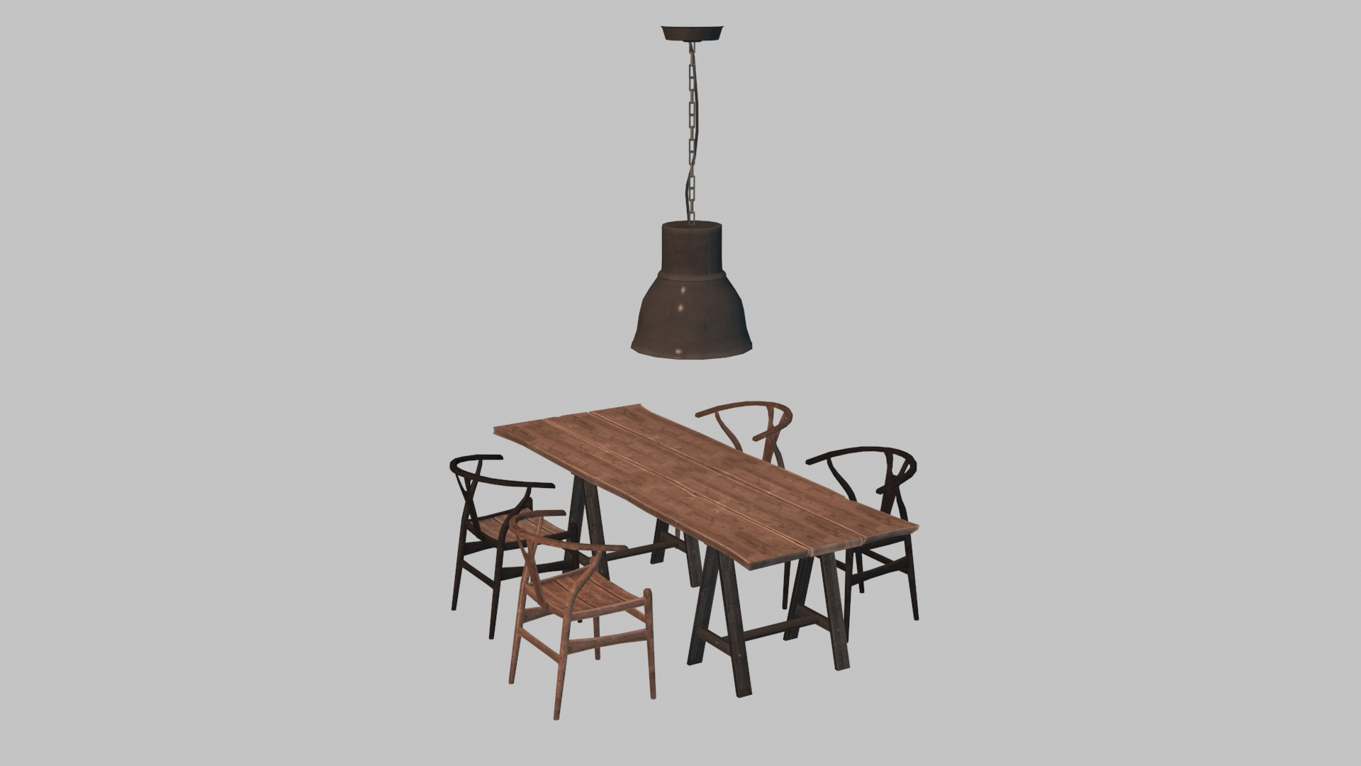 Rustik Table Set 3d Max