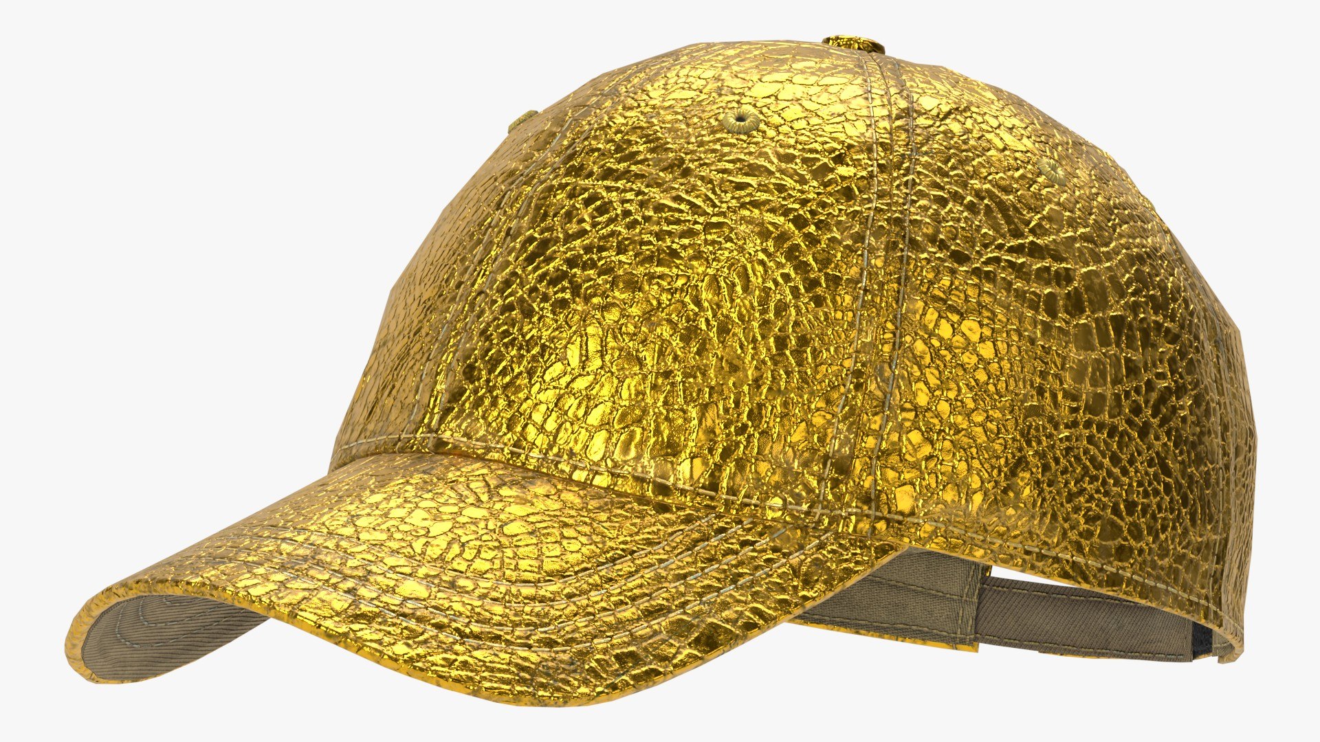 Washed Baseball Cap - Worn Gold - Game Asset 3D - TurboSquid 1909205