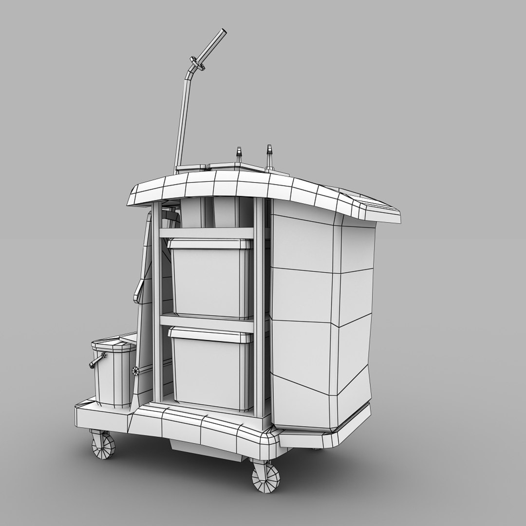 3d Cleaning Cart