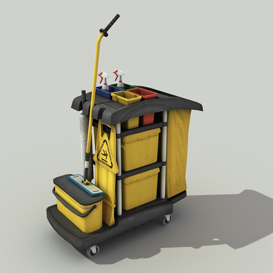 3d cleaning cart