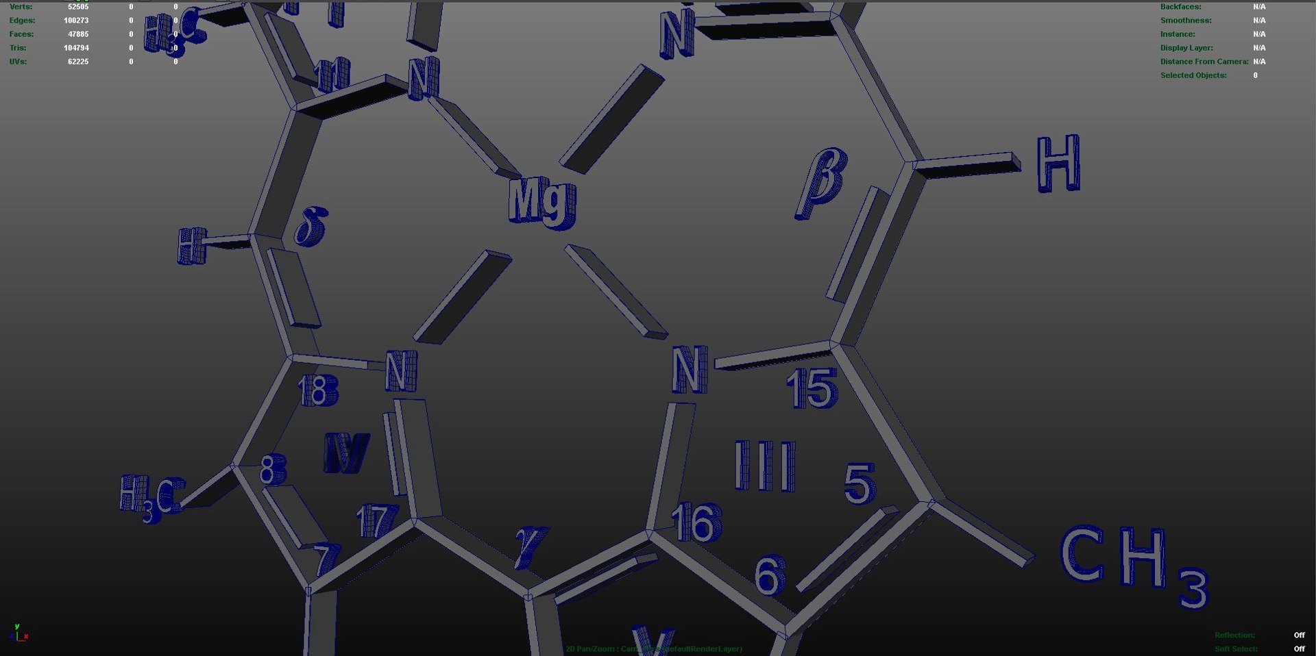 Chlorophyll C Structure 3d Obj