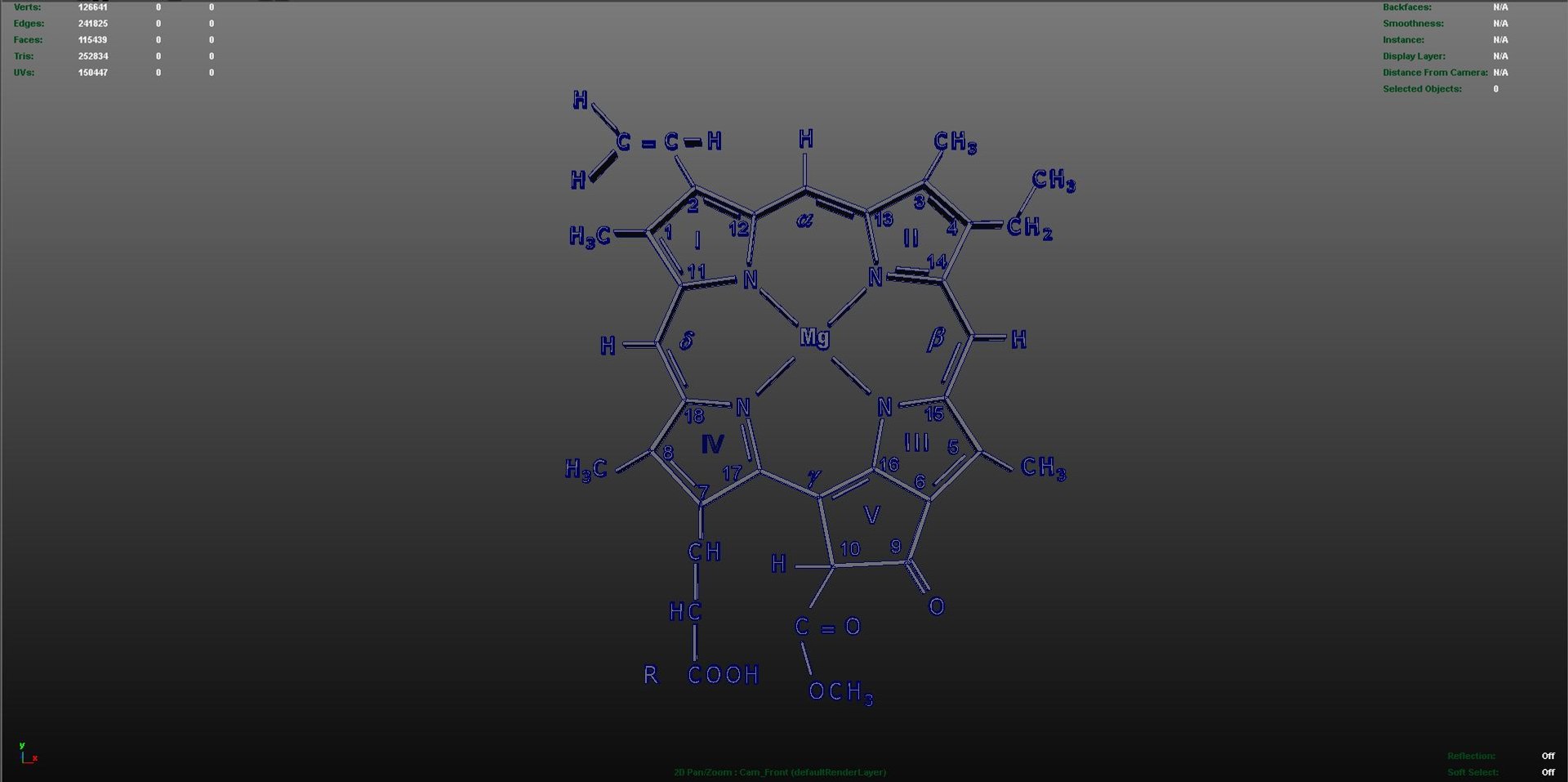 Chlorophyll C Structure 3d Obj