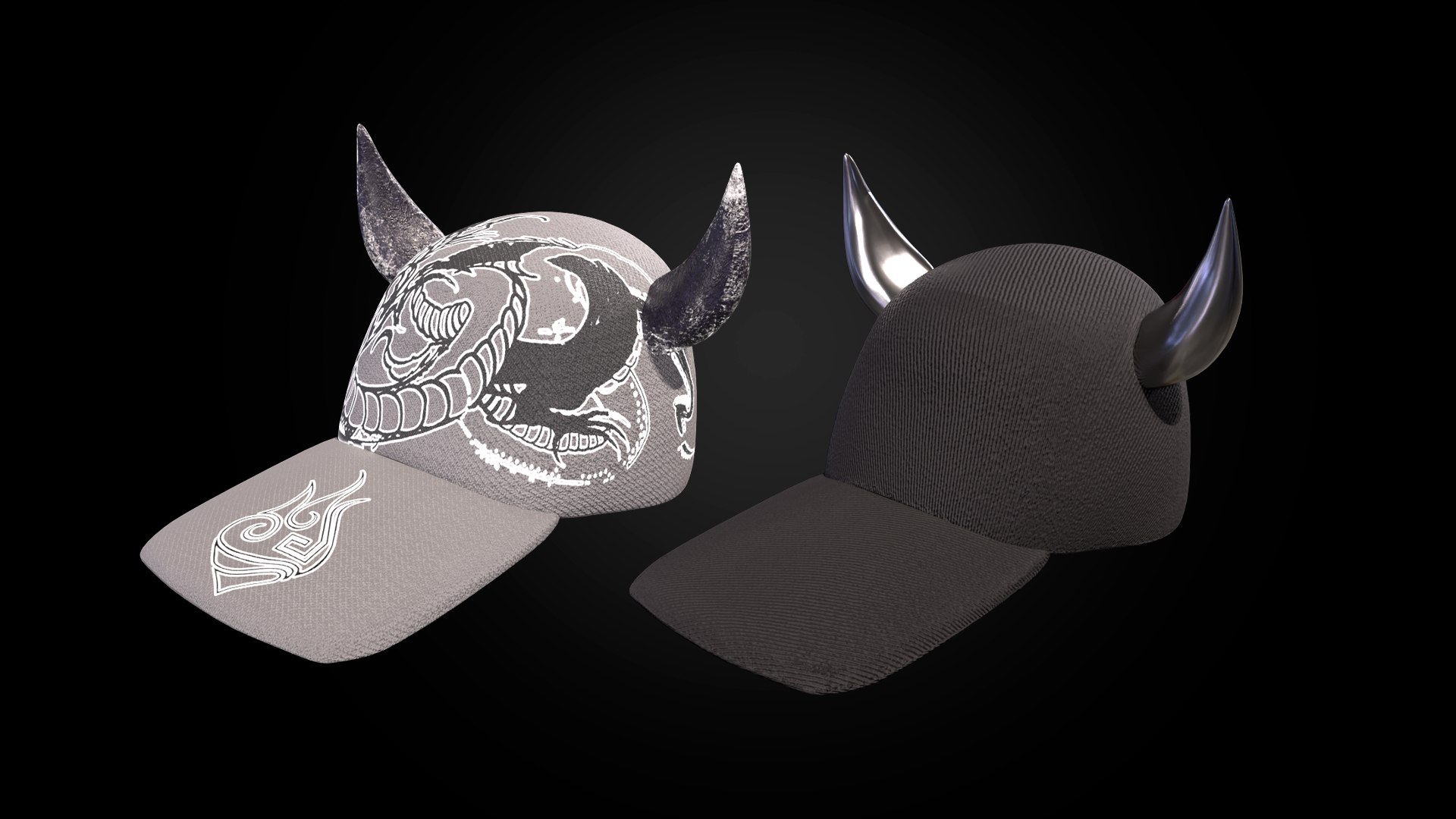 3D Model Caps Mini Pack 3 - TurboSquid 2395198