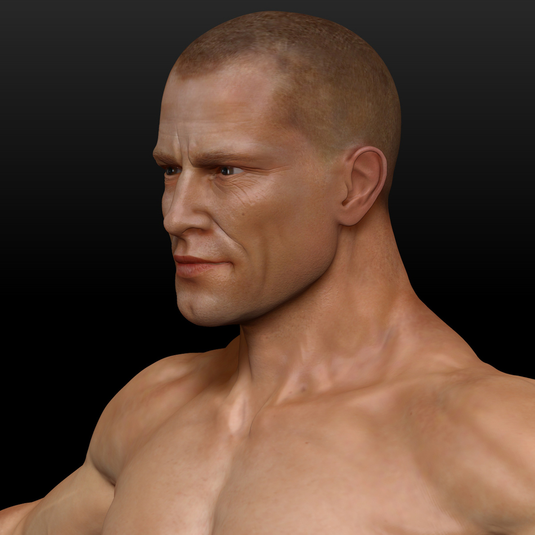 3d human male man model