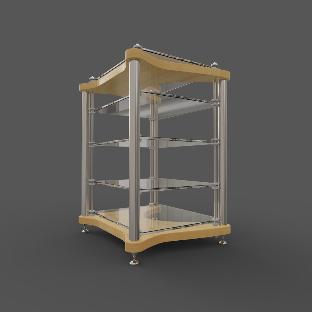 Stand Soundations HF Audio Rack Art HF-SL Maple Model - TurboSquid 1951208