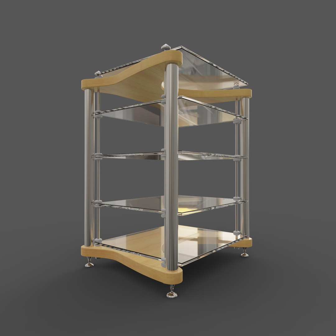 Stand Soundations HF Audio Rack Art HF-SL Maple Model - TurboSquid 1951208