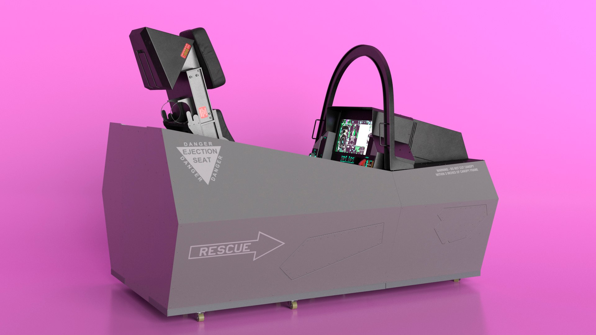 3D Model F-35 Fighter Cockpit Simulator Enabled - TurboSquid 2269838