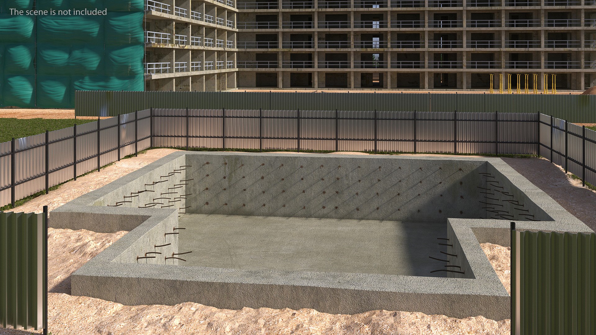 3D Construction Foundation Pit - TurboSquid 2275916