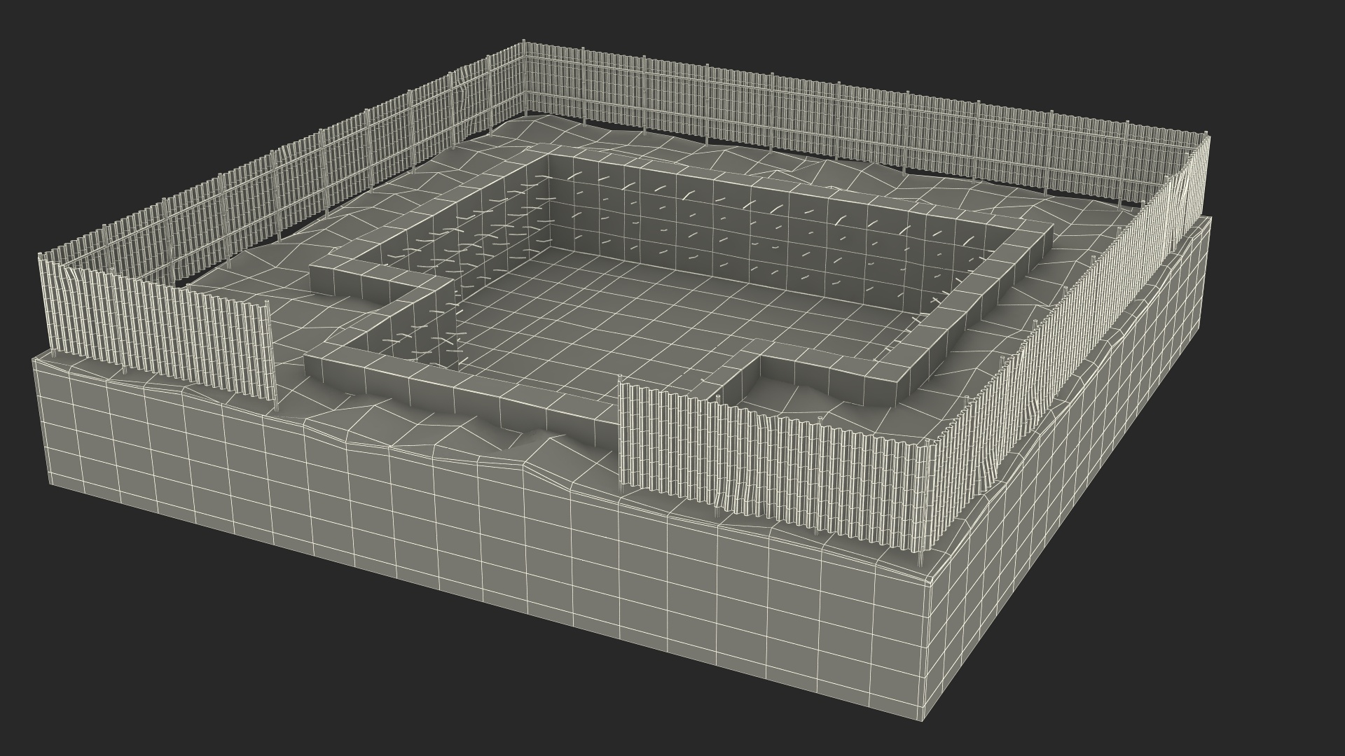 3D Construction Foundation Pit - TurboSquid 2275916