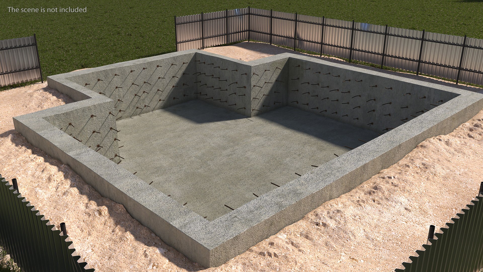 3D Construction Foundation Pit - TurboSquid 2275916