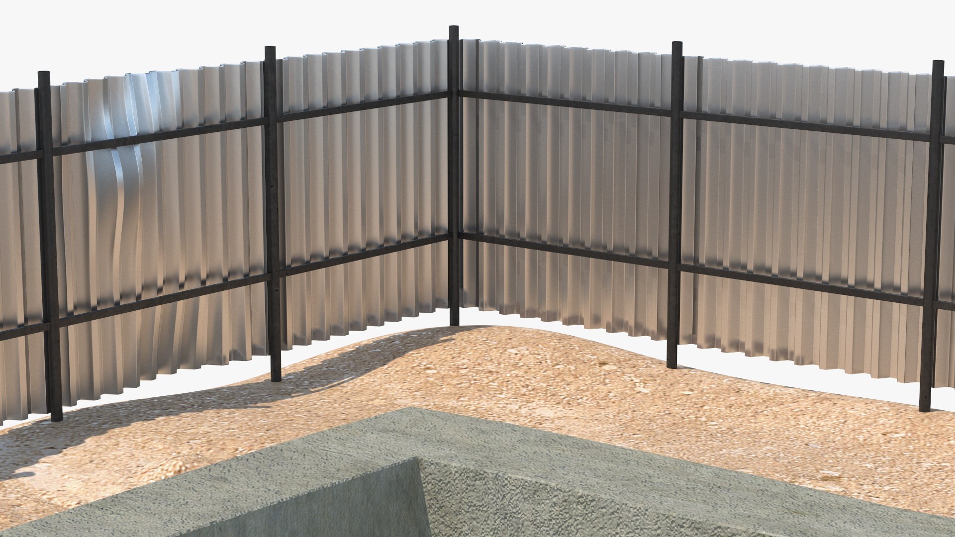 3D Construction Foundation Pit - TurboSquid 2275916