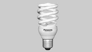 3d Halogen Lamp Light Bulb Model