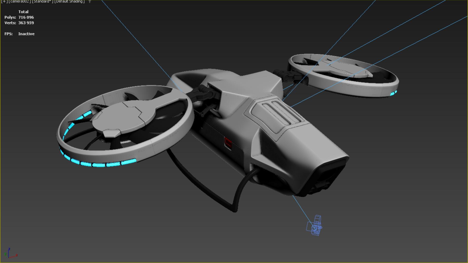 3D Futuristic Cargo Delivery Drone Unity Hdrp - TurboSquid 2210560