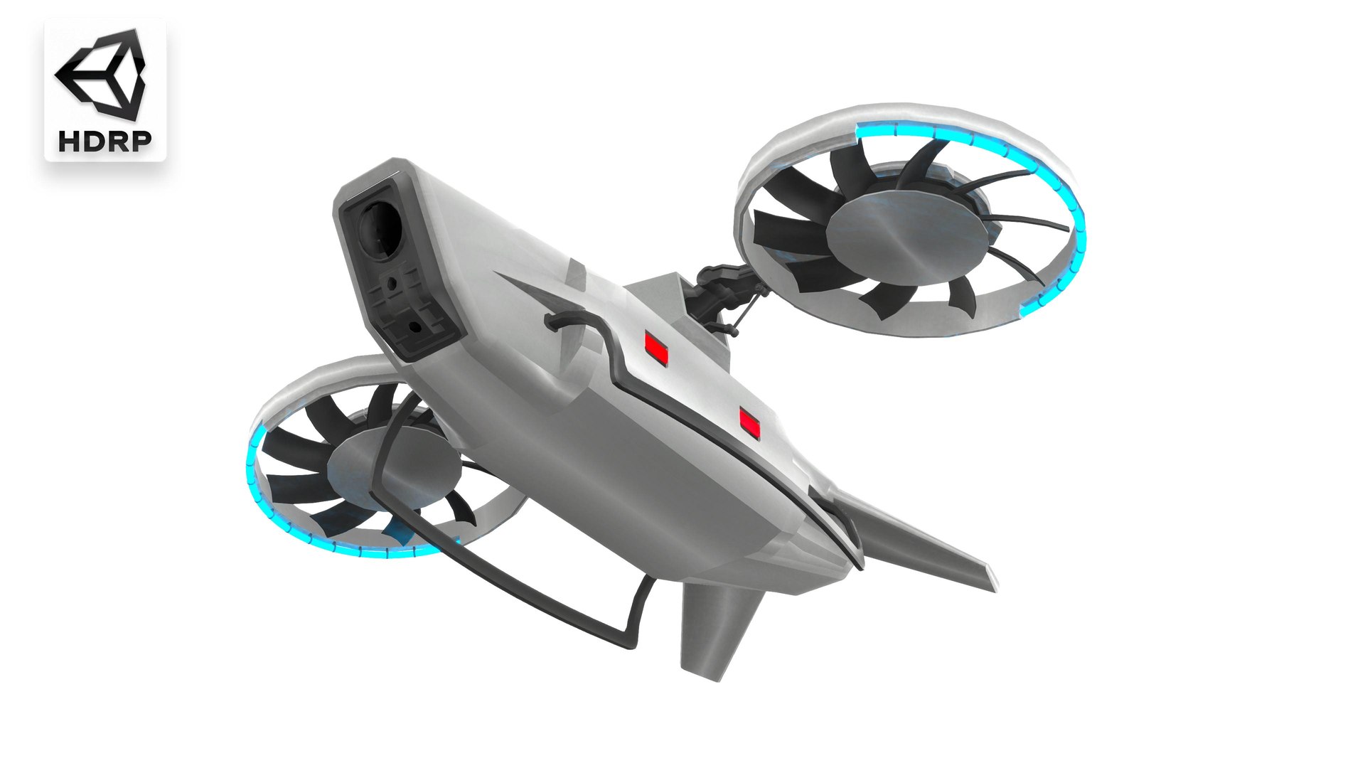 3D Futuristic Cargo Delivery Drone Unity Hdrp - TurboSquid 2210560