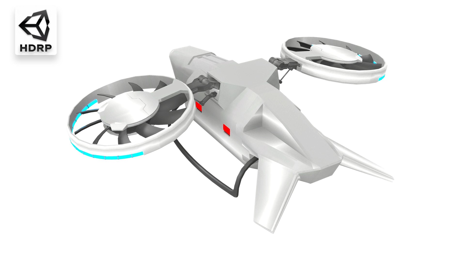 3D Futuristic Cargo Delivery Drone Unity Hdrp - TurboSquid 2210560