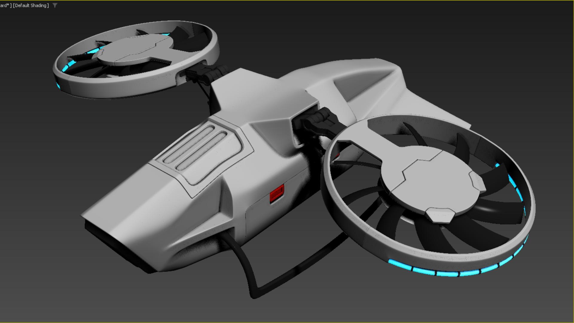 3D Futuristic Cargo Delivery Drone Unity Hdrp - TurboSquid 2210560