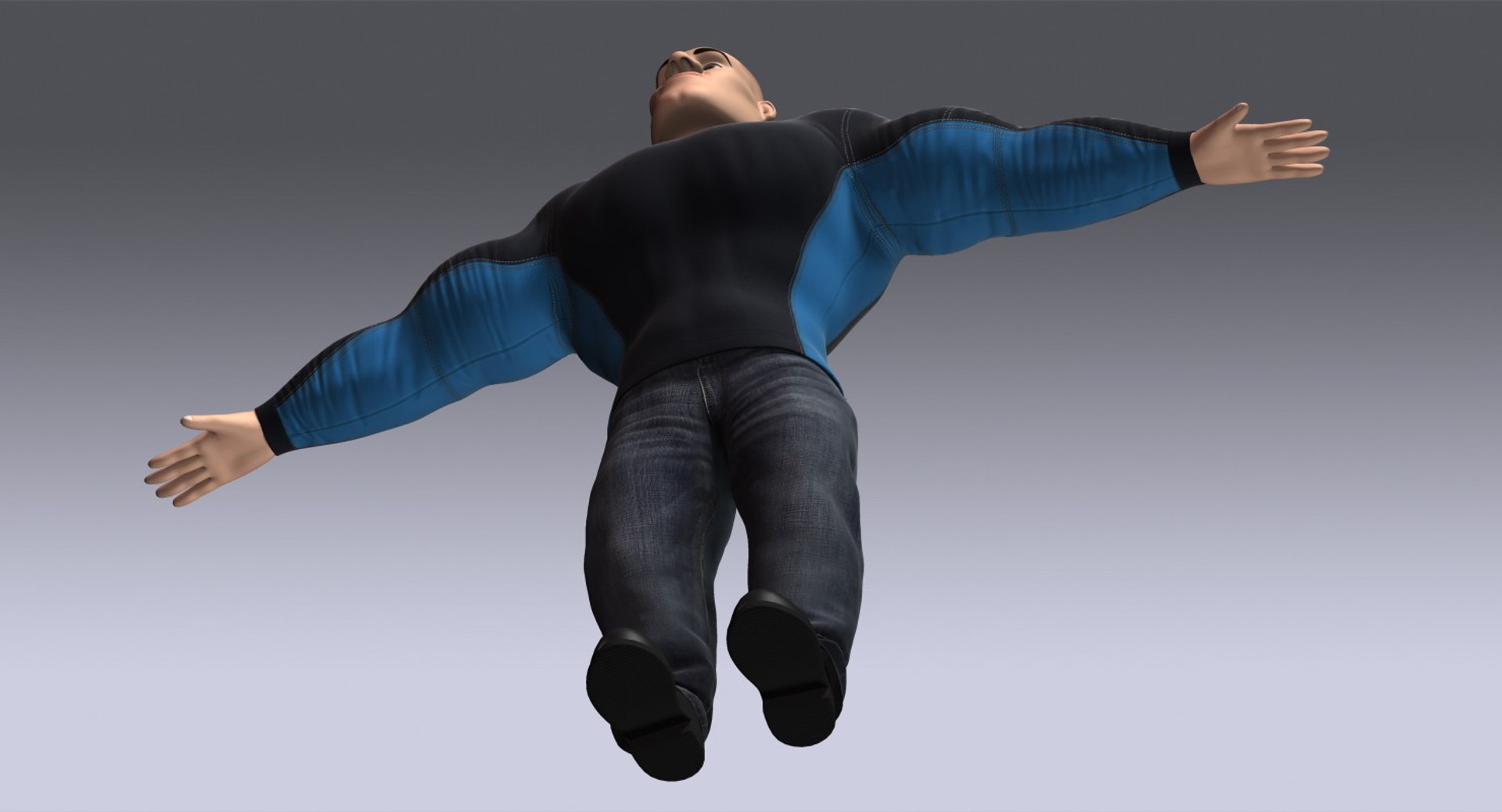 Cartoon Strongman Rigged Strong 3D Model - TurboSquid 1238432